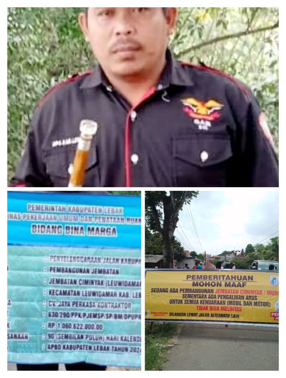 Ketua Ormas Gaib 212 Mengecam Adanya Penutupan Jembatan Ciminyak - jestv.id